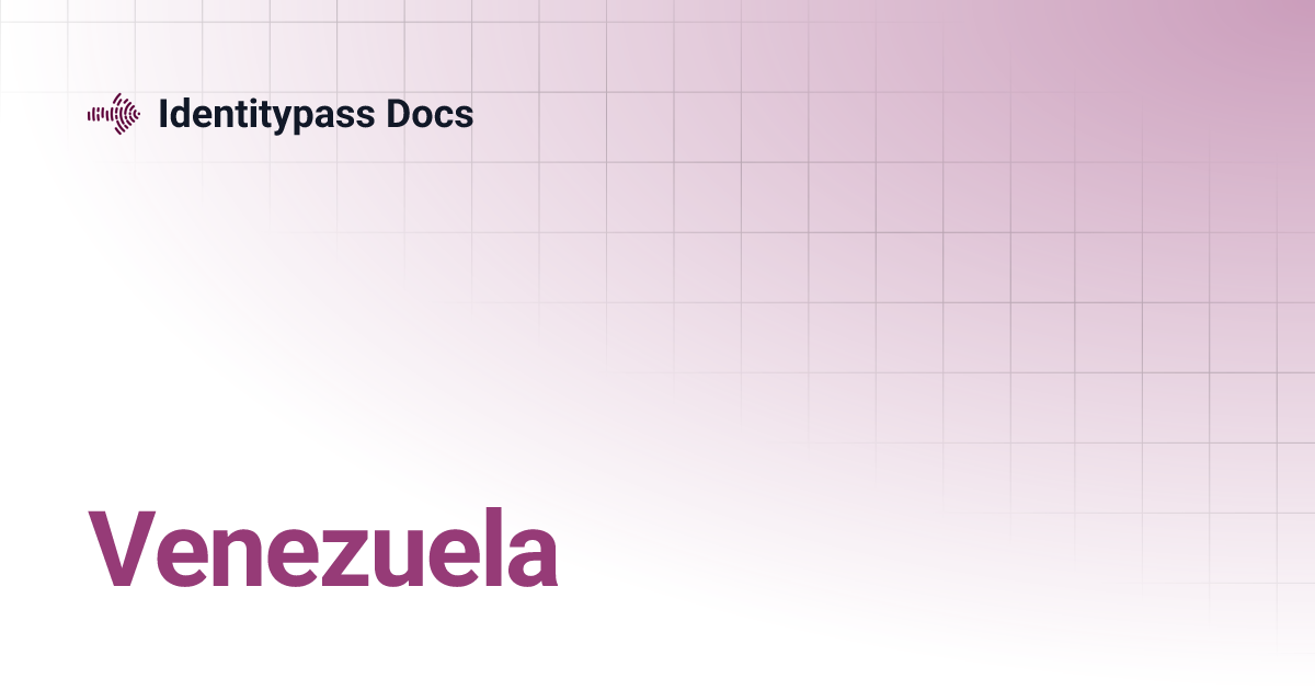 Venezuela | Identitypass Docs