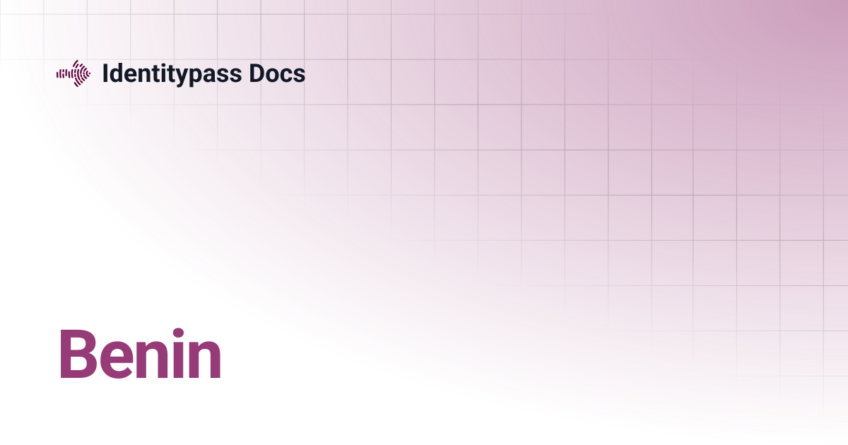Benin | V1 | Identitypass Docs